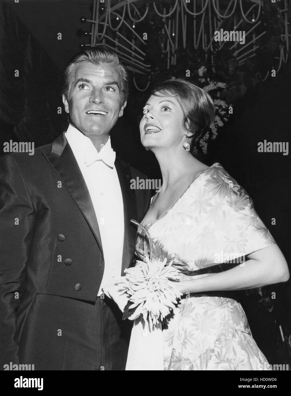 From left, Fernando Lamas, and his wife, Arlene Dahl, ca. 1960 Stock ...
