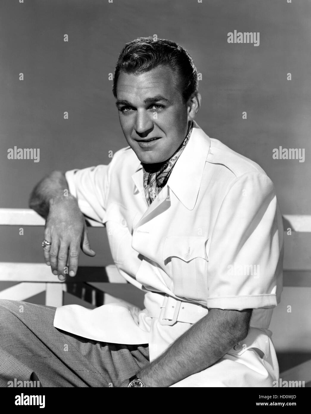 Forrest Tucker, Republic Pictures portrait, ca. 1951 Stock Photo - Alamy