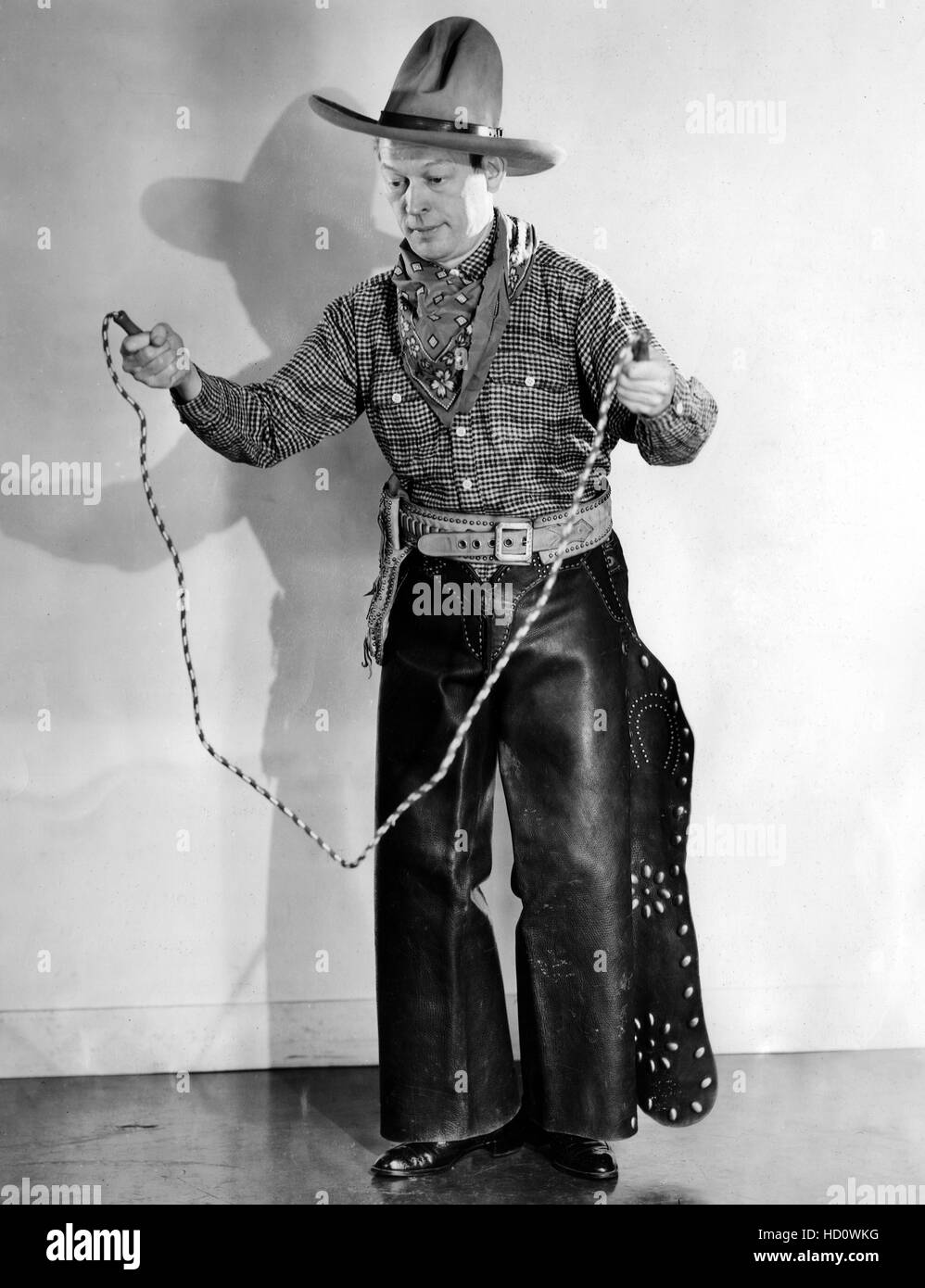 Fred Allen in promotional photo for radio broadcast of HOLLYWOOD MARDI ...