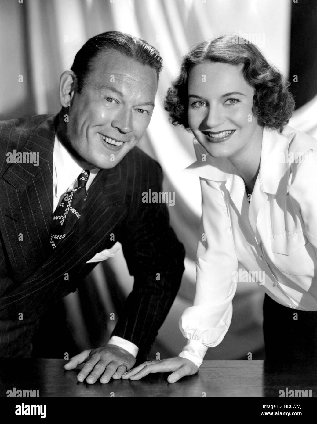 Fred Allen, Portland Hoffa in Paramount publicity photo, 1940 Stock ...