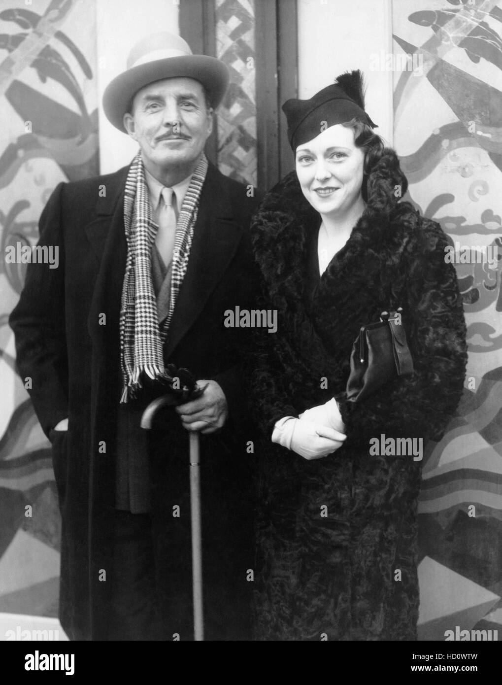 Explorer and animal collector Frank Buck and his wife, Muriel, 1934 ...