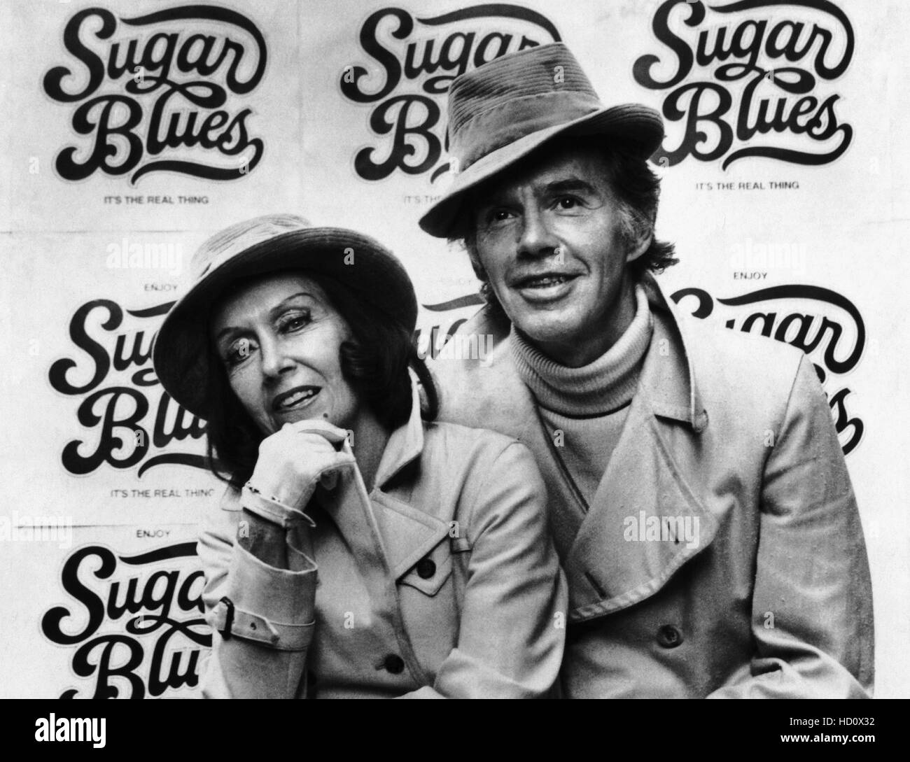 From left, Gloria Swanson, with her sixth husband William Dufty ...