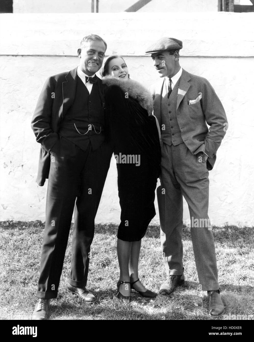 Victor Seastrom, Greta Garbo, Mauritz Stiller at MGM in 1926 or 1927 ...