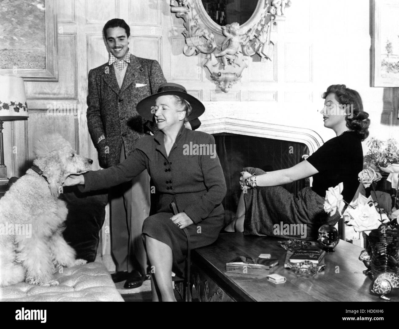 Greer Garson (right), husband Richard Ney (left), Greer's mother Nina ...