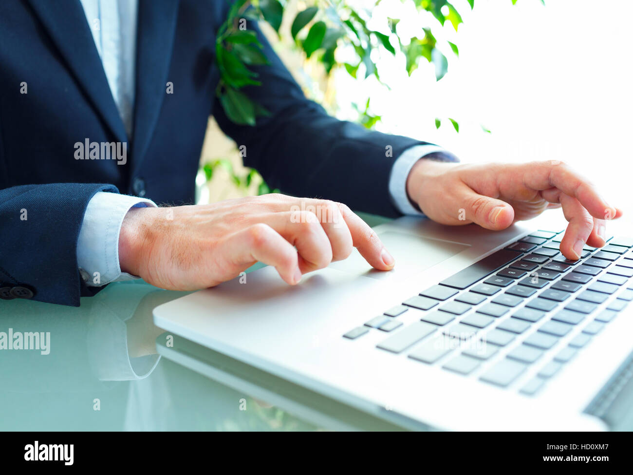 Male hands or men office worker typing on the keyboard Stock Photo - Alamy