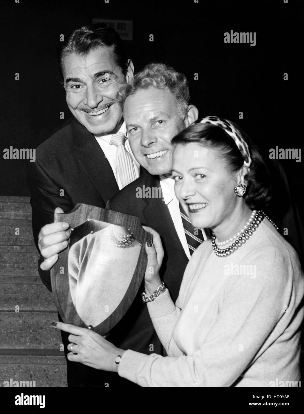 Dancer Hal Le Roy, center, gets a gold plaque at Roseland Ballroom ...