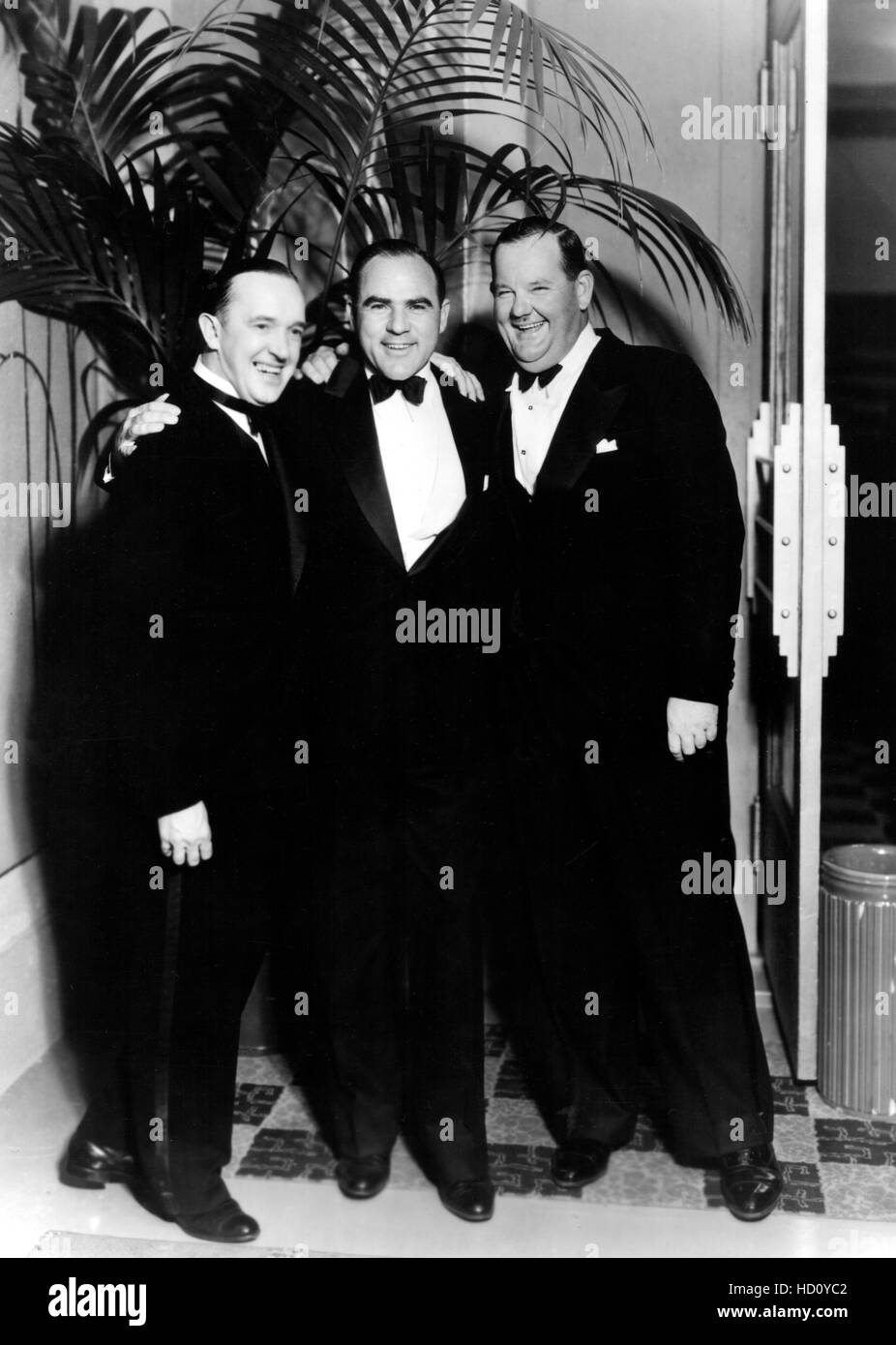 Stan Laurel, Hal roach, Oliver Hardy, ca. 1930s Stock Photo - Alamy