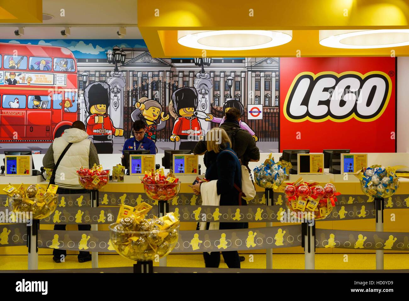 London, UK - November 22, 2016 - Customers queuing to check out in the ...