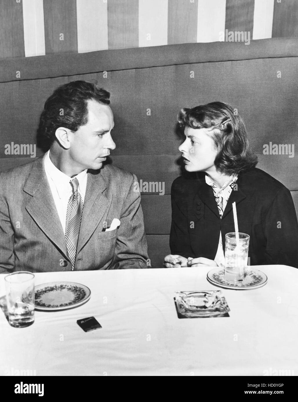Ingrid Bergman (right) with her first husband, Dr. Peter Linstrom ...