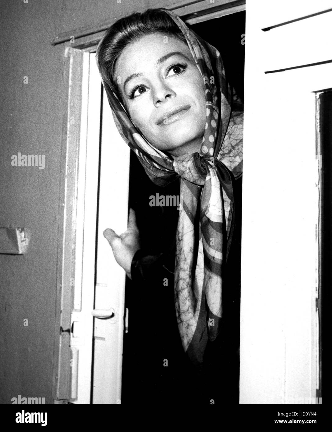 Ingrid Thulin, candid during her first Hollywood film role THE FOUR ...