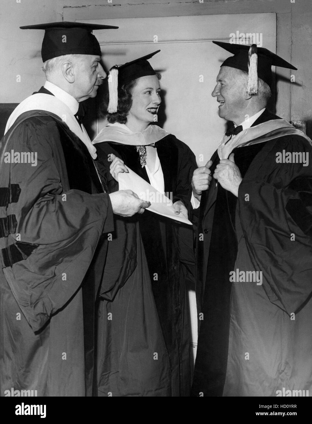 DR. RUDOLPH GANZ, IRENE DUNNE and Metropolitan Opera head EDWARD ...