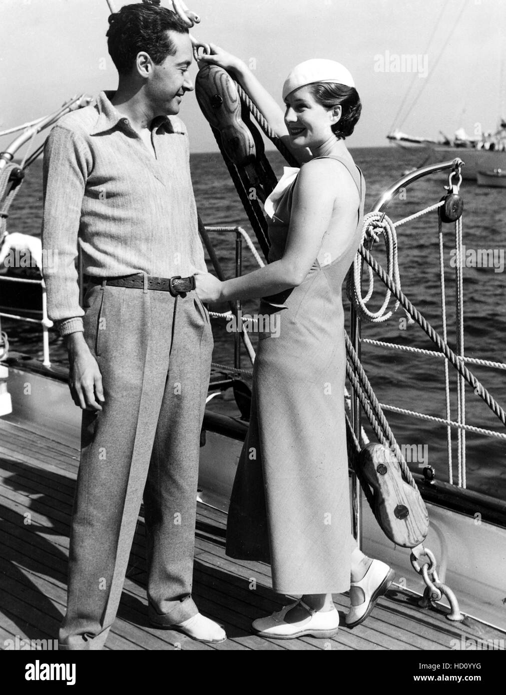 Irving Thalberg and wife Norma Shearer on vacation at Santa Catalina ...