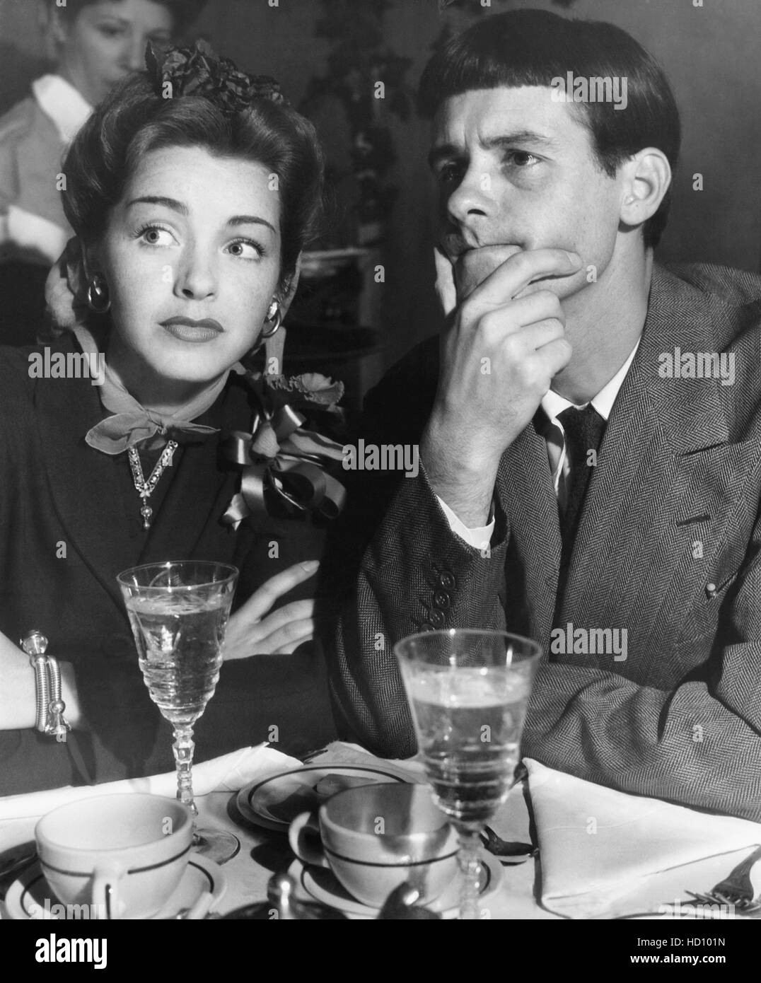 from left, Marsha Hunt, Ish Kabibble, (aka Merwyn Bogue), at RKO's ...