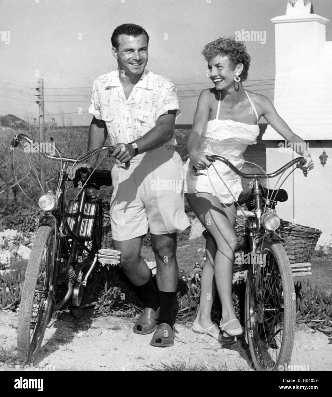 From left: Nick Mayo with wife Janet Blair bicycling near Tucker's Town ...