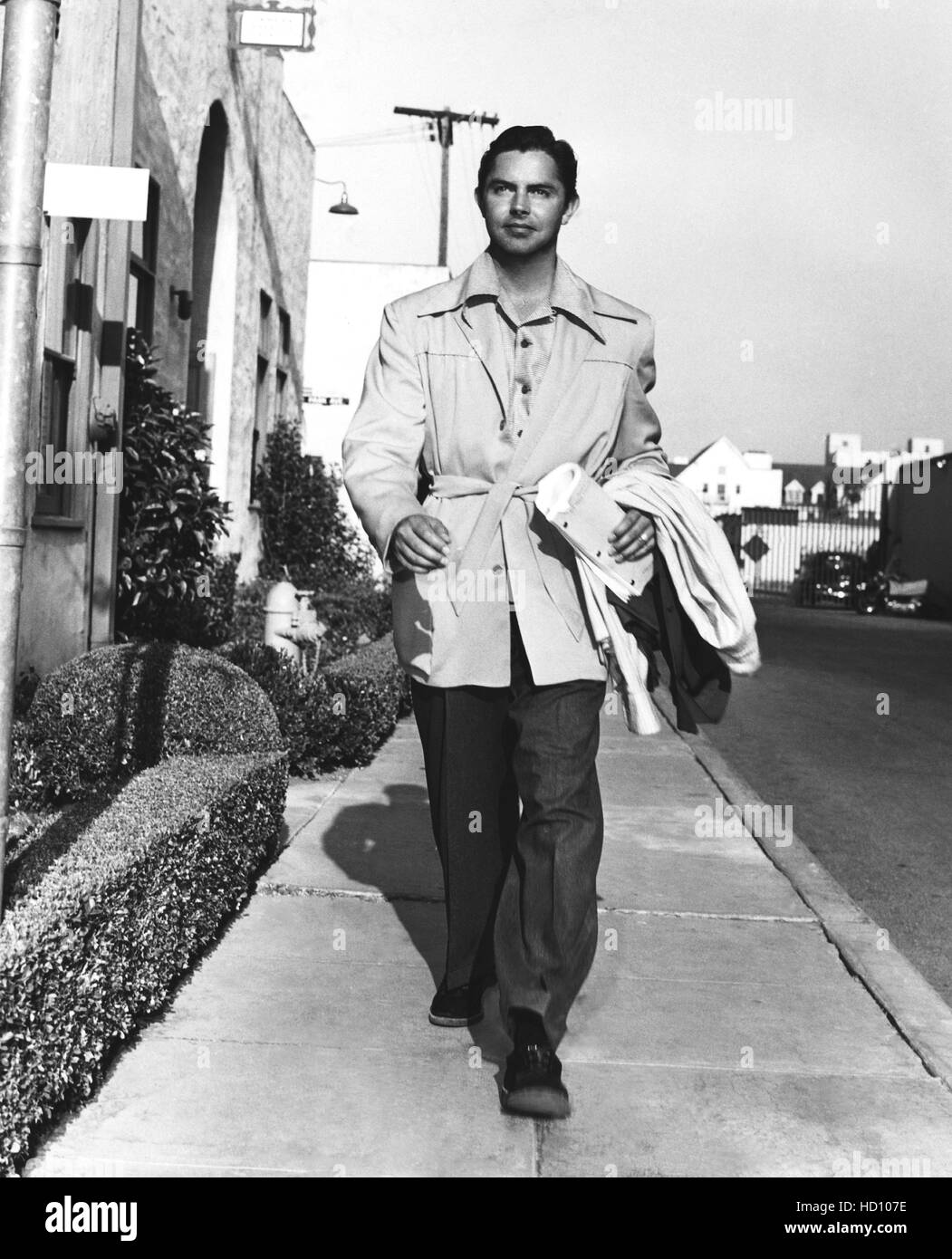 Jack Buetel, on the RKO lot, ca. early 1950s Stock Photo - Alamy