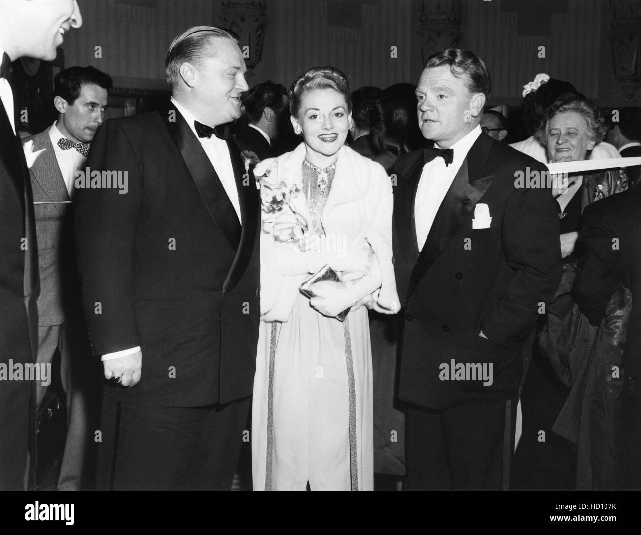 From left: William Cagney, Jeanne Cagney, James Cagney at the premiere ...