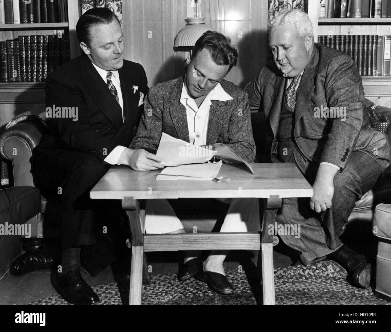 William Cagney, James Cagney and Edward O. Raftery (pres. of United ...