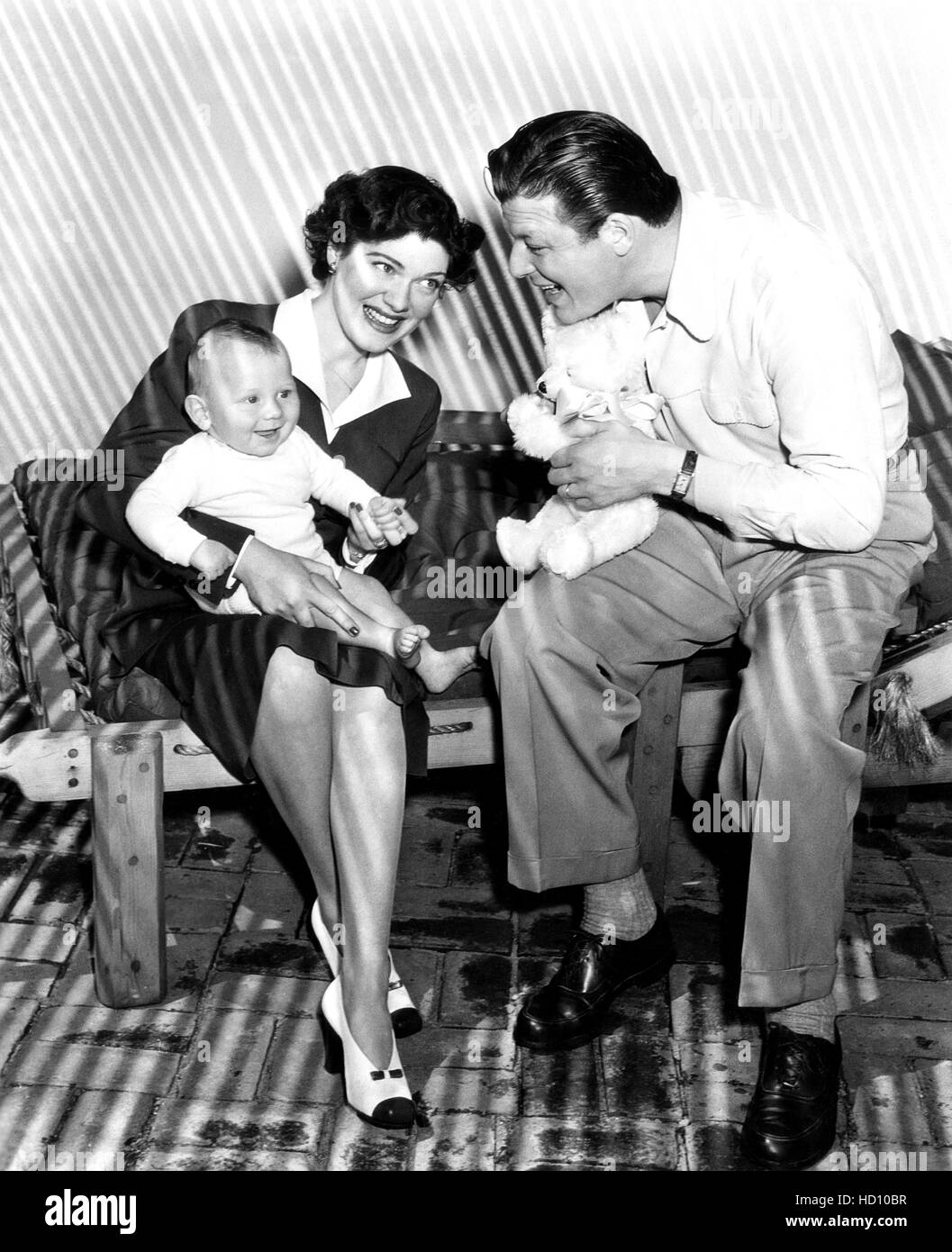 Jack Carson (right) with second wife, Kay St. Germain Wells (left) and ...