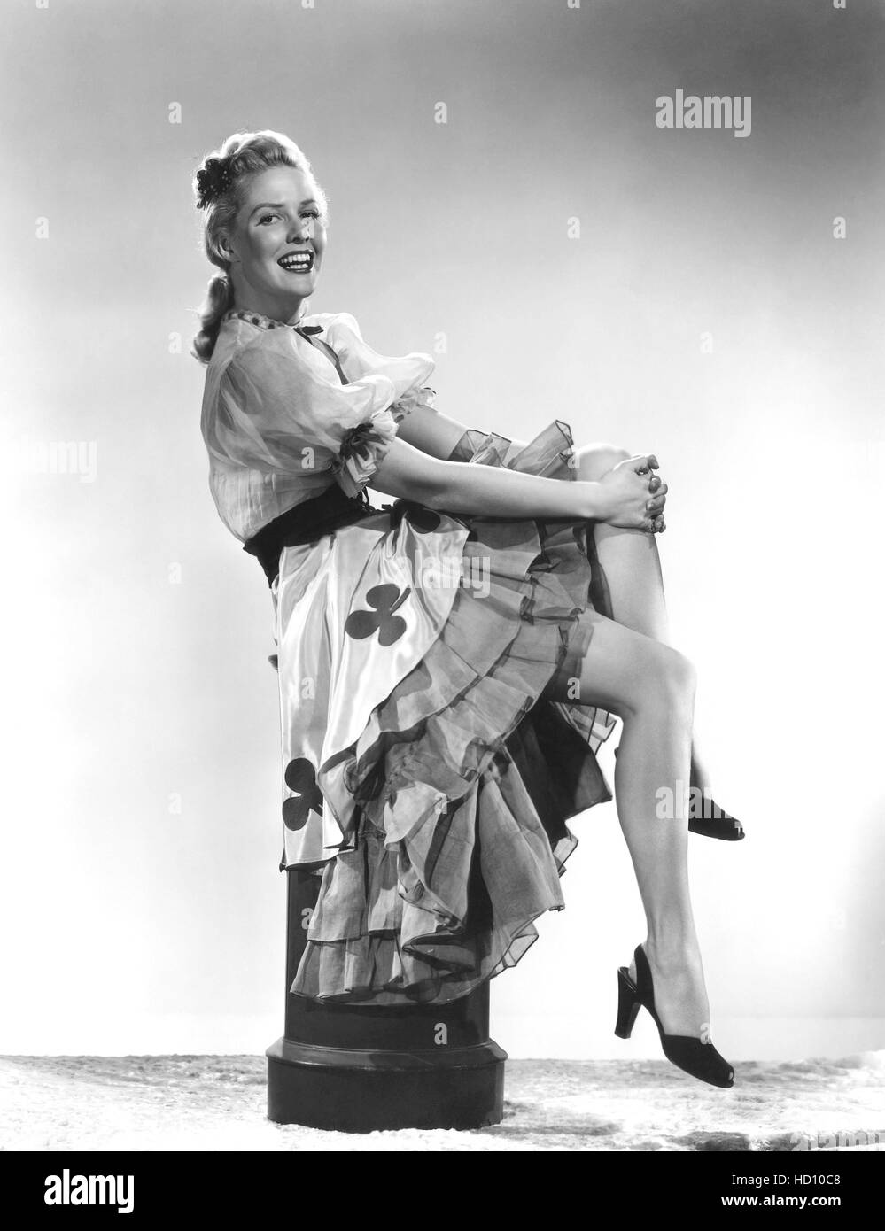 Janis Carter, celebrating St. Patrick's Day, 1947 Stock Photo - Alamy