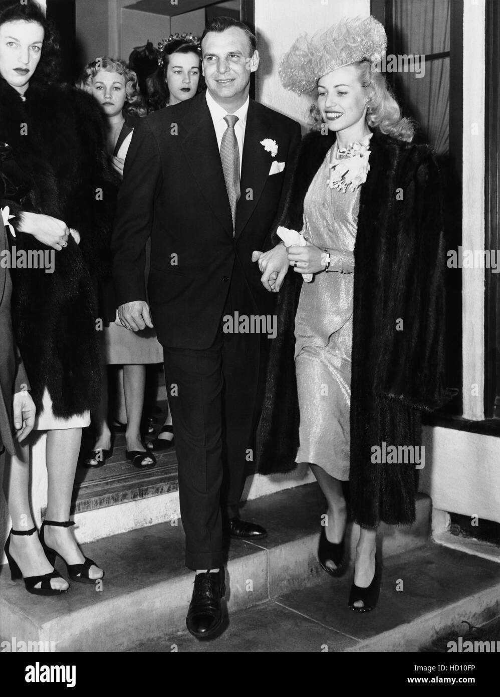Jackie Coogan, Ann McCormack, leaving their wedding ceremony, Hollywood ...