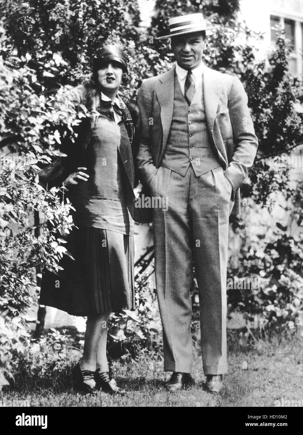 Jack Dempsey, right, and his second wife, actress Estelle Taylor, at a ...