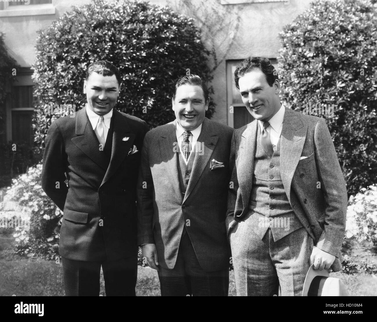 From left, boxer Jack Dempsey, singer John McCormack, actor Thomas ...
