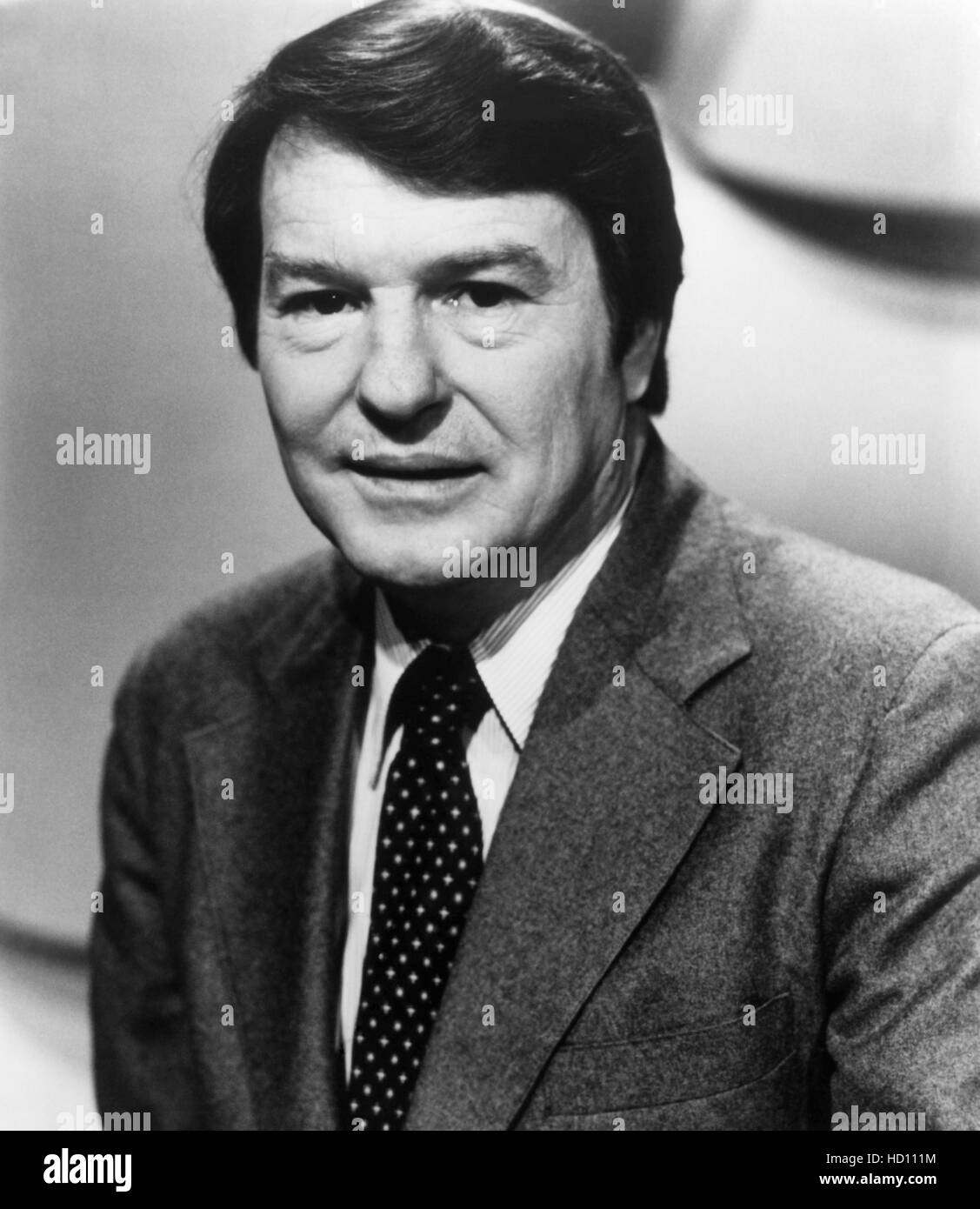 Television newsman Jim Lehrer, ca. 1980s Stock Photo - Alamy