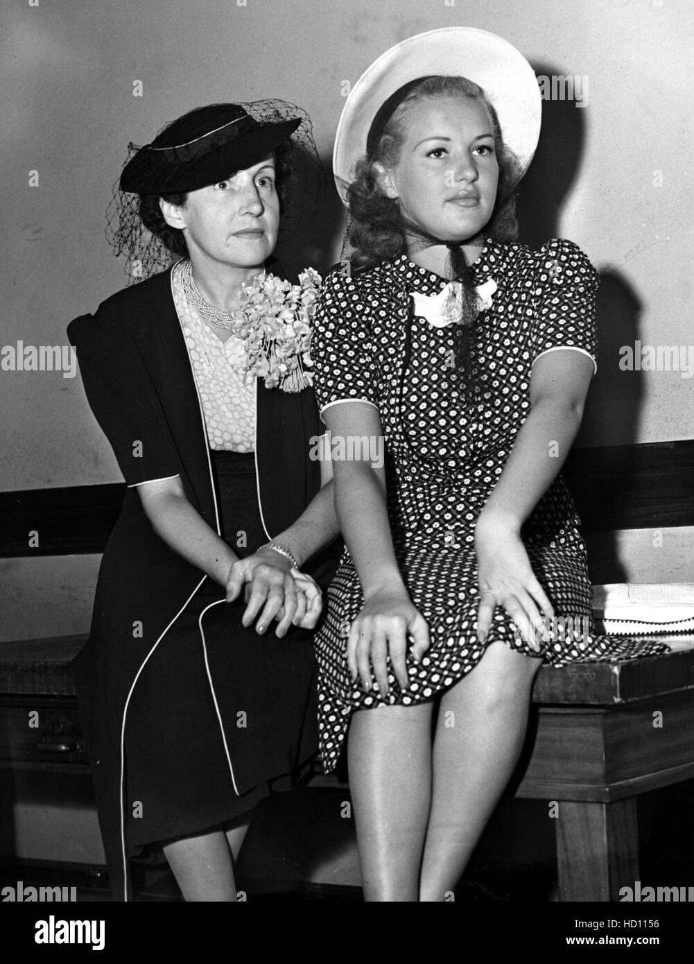 Betty Grable with her mother Lillian Grable at mother Grable's divorce ...