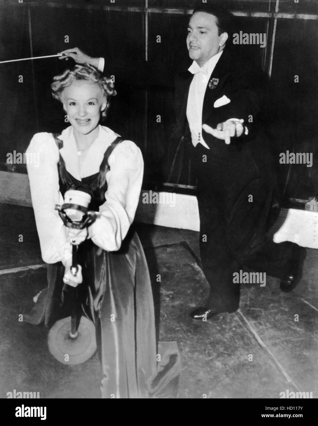 Betty Hutton, nicknamed 'America's Number 1 Jitterbug' with her boss ...
