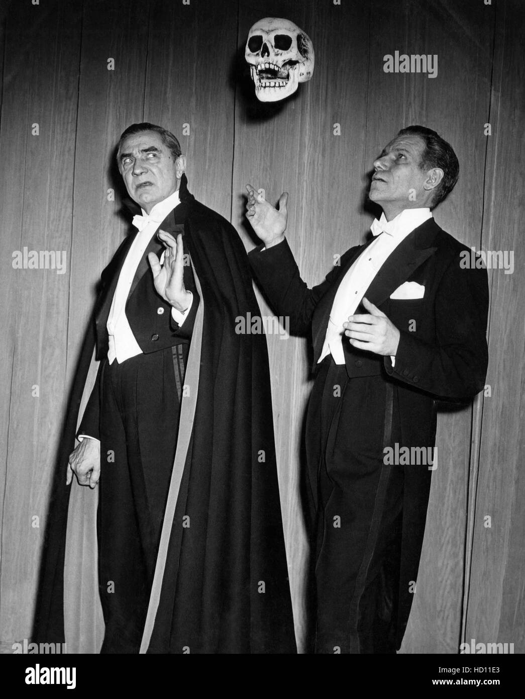 Bela Lugosi, Bill Neff, in a personal appearance tour, late 1940s Stock ...