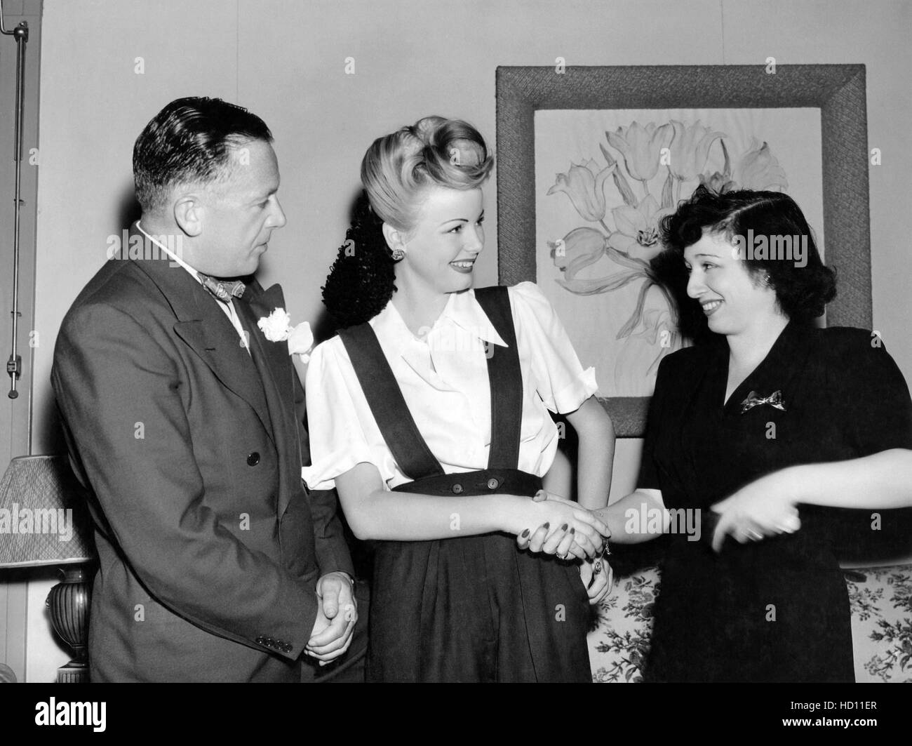 From left: talent scout Billy Grady, Beryl McCutcheon, drama coach ...