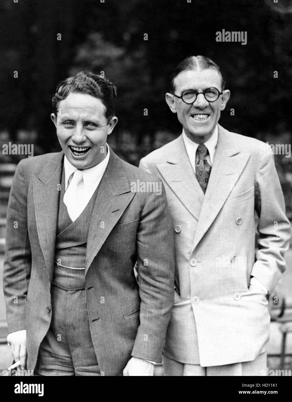 From left: Bert Wheeler, Robert Woolsey (Wheeler & Woolsey, ca. 1930s ...