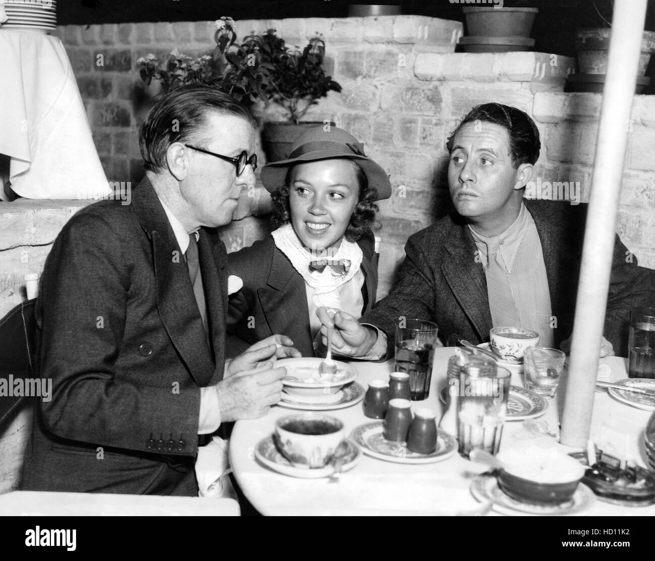 From left: Robert Woolsey, Sally Haines, Bert Wheeler, at the Brown ...