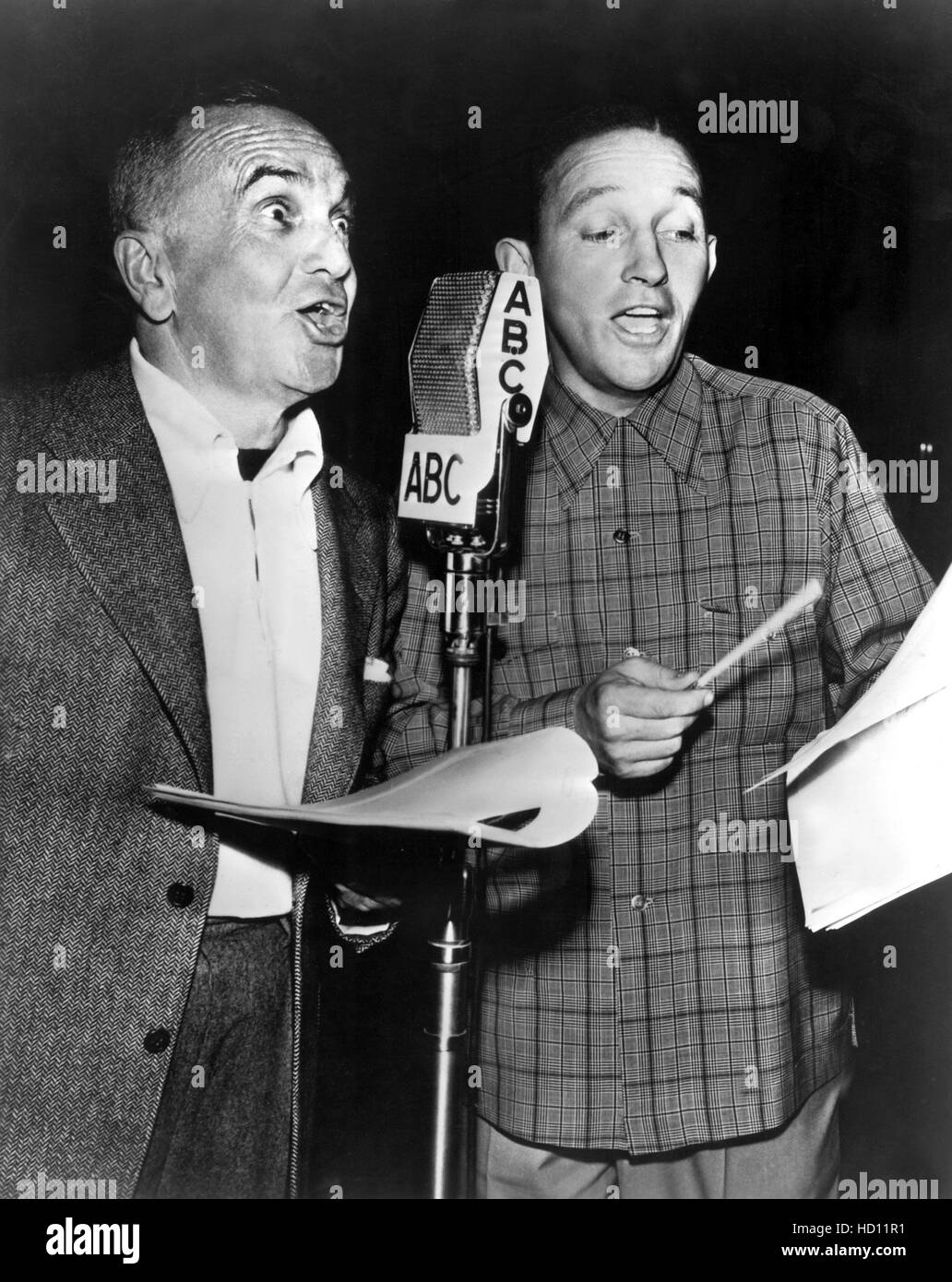 BING CROSBY, with Al Jolson singing Stock Photo - Alamy