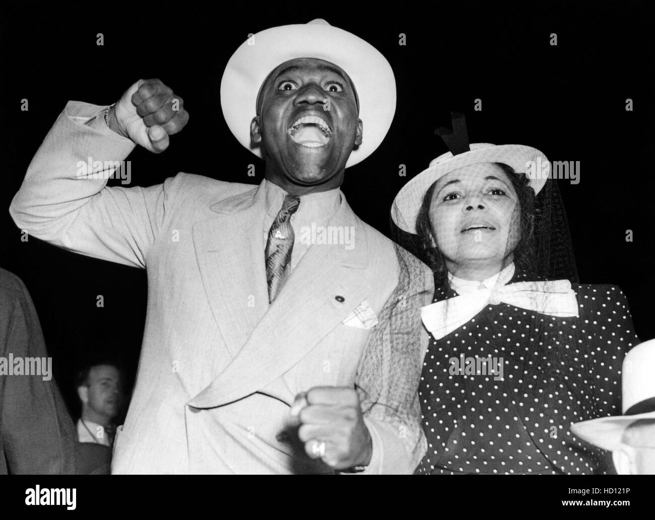 Bill Robinson, (aka Bill 'Bojangles' Robinson), with his wife, Fannie ...
