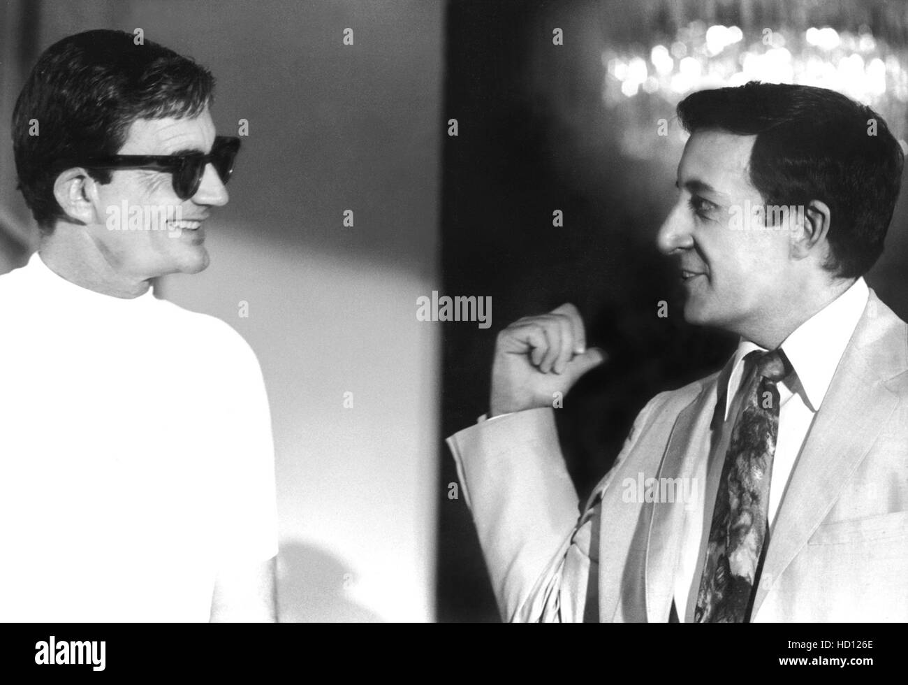 Director BLAKE EDWARDS with star PETER SELLERS on the set of THE PARTY ...