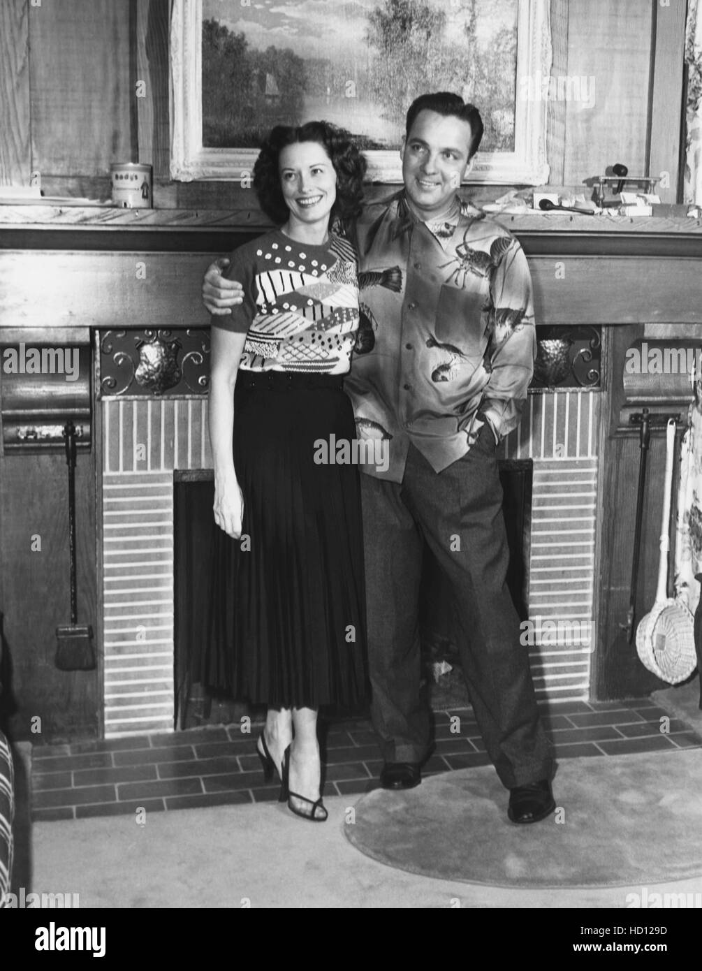 Bandleader Bob Crosby, right, and his second wife, June Crosby, showing ...