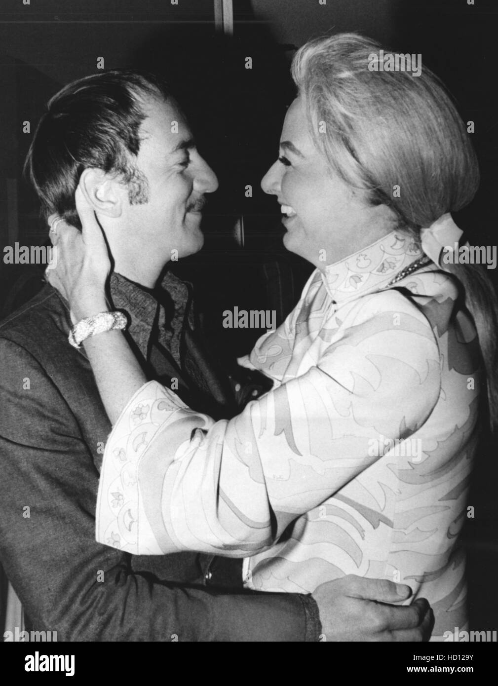 Bobby Darin with author and then girlfriend Doris Lilly at a Los ...