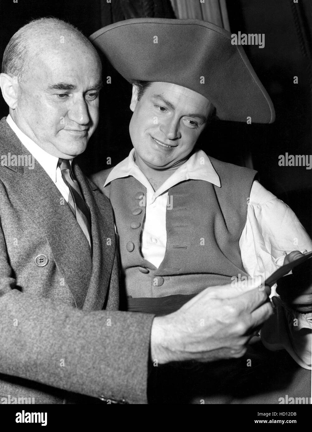 Producer SAMUEL GOLDWYN and comedian BOB HOPE during production of THE ...