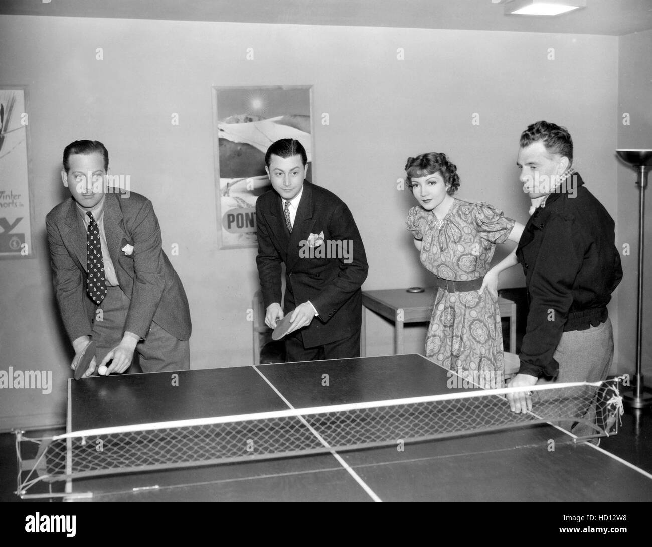 MELVYN DOUGLAS, ROBERT YOUNG, CLAUDETTE COLBERT and WESLEY RUGGLES ...