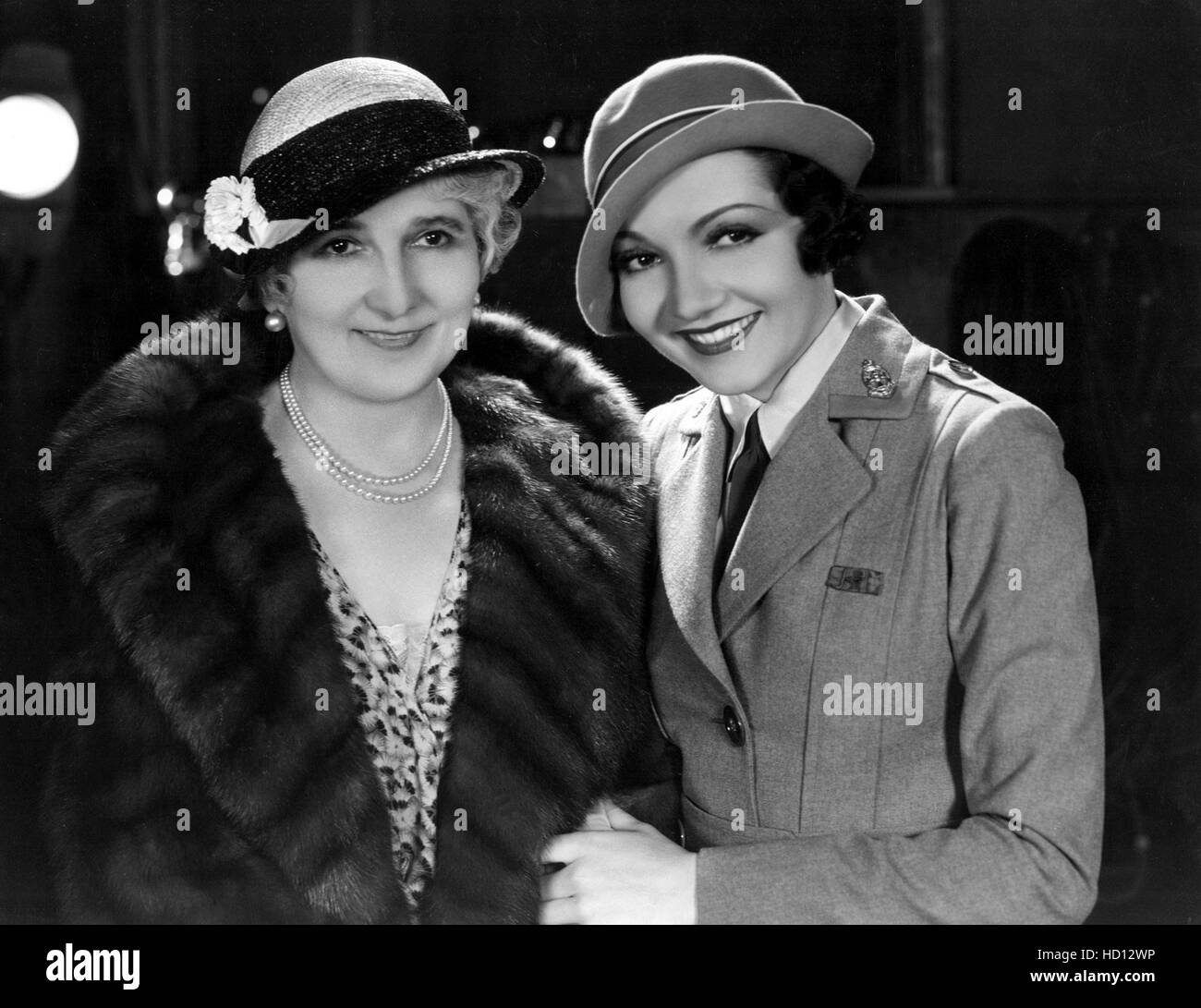 JEANNE COLBERT with her daughter CLAUDETTE COLBERT, Hollywood, early ...