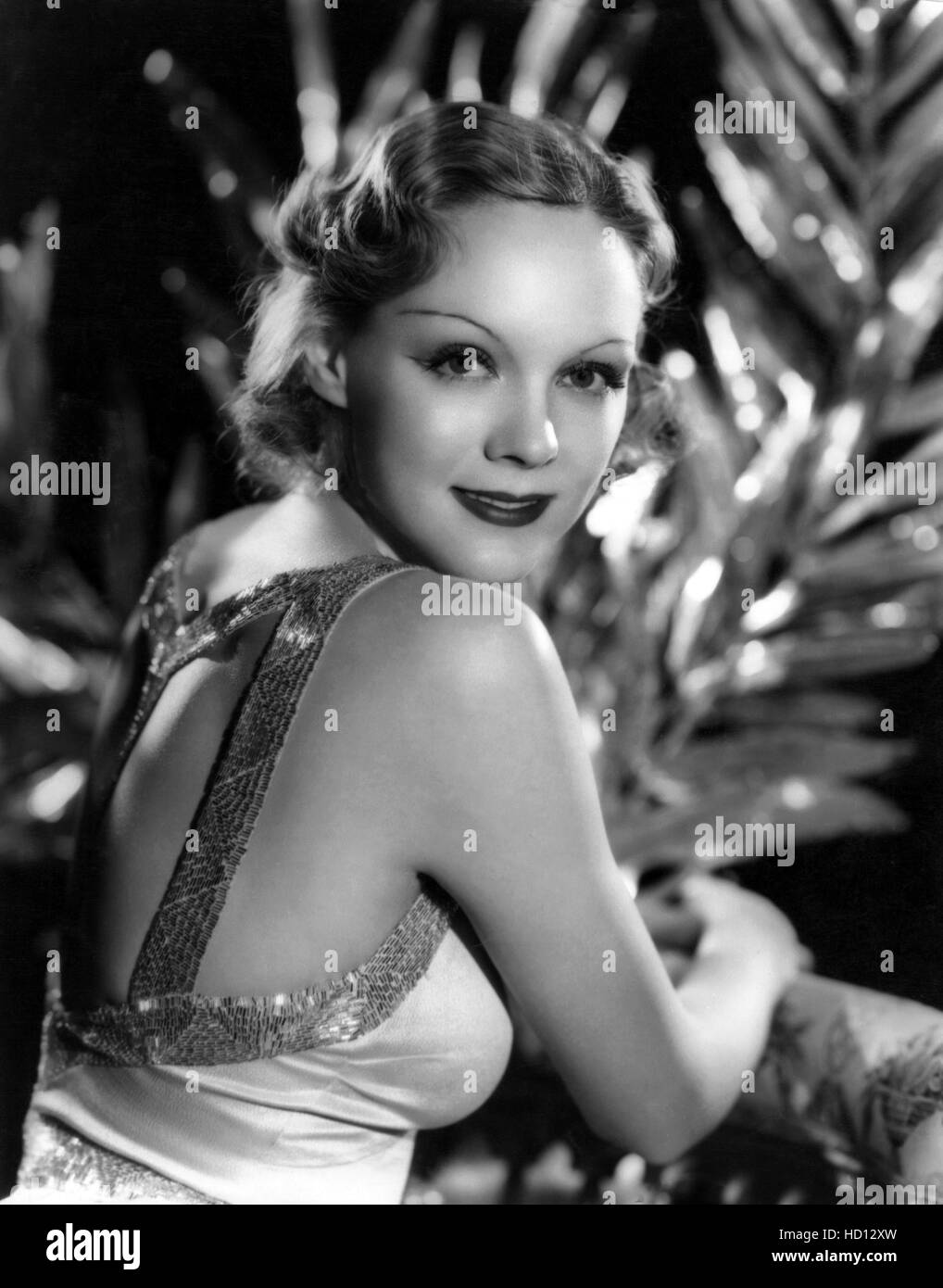 Claire Dodd, Warner Brothers portrait, ca. 1933 Stock Photo - Alamy