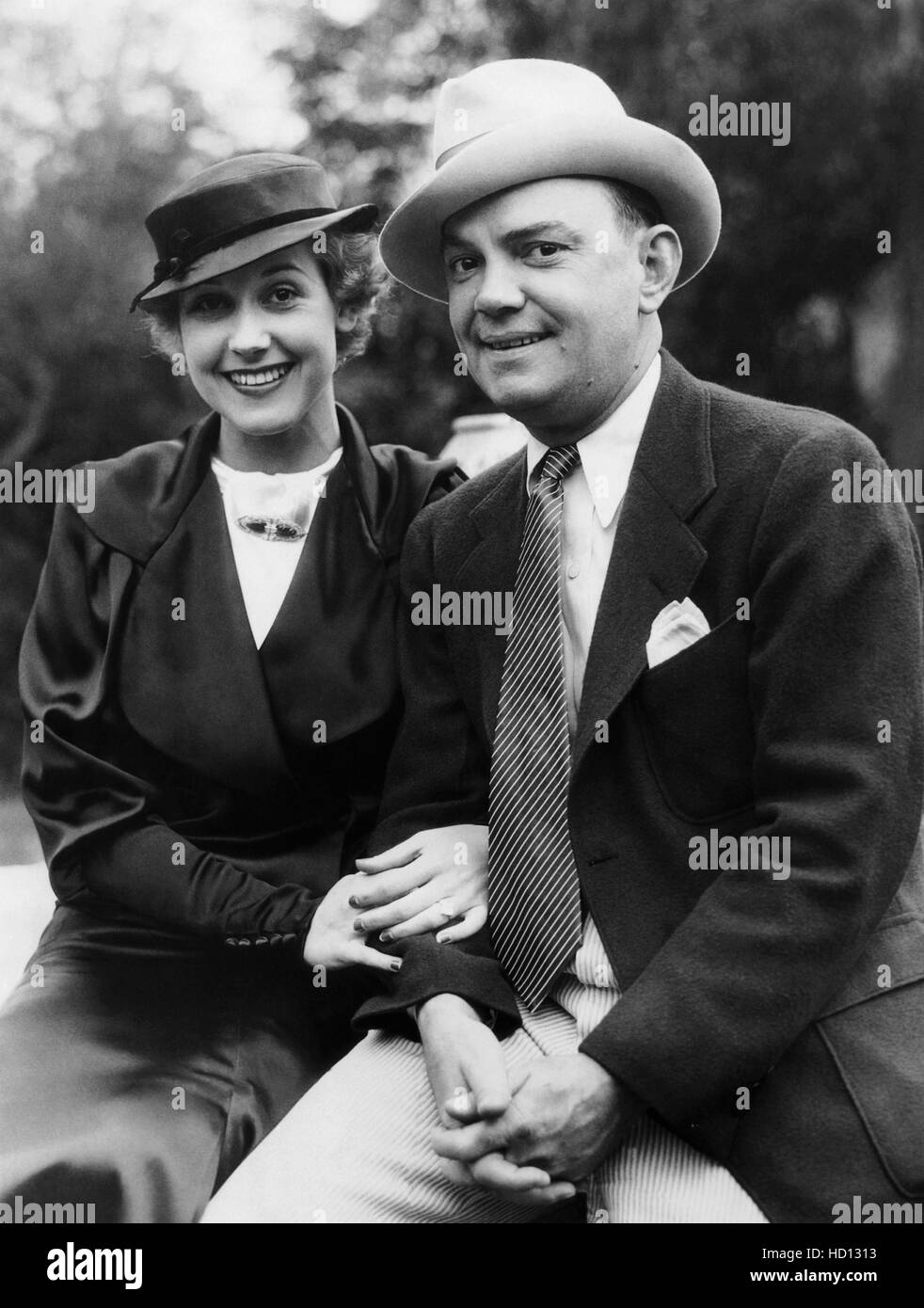 Newlyweds (from left) Judith Barrett, (aka Nancy Dover), Cliff Edwards ...