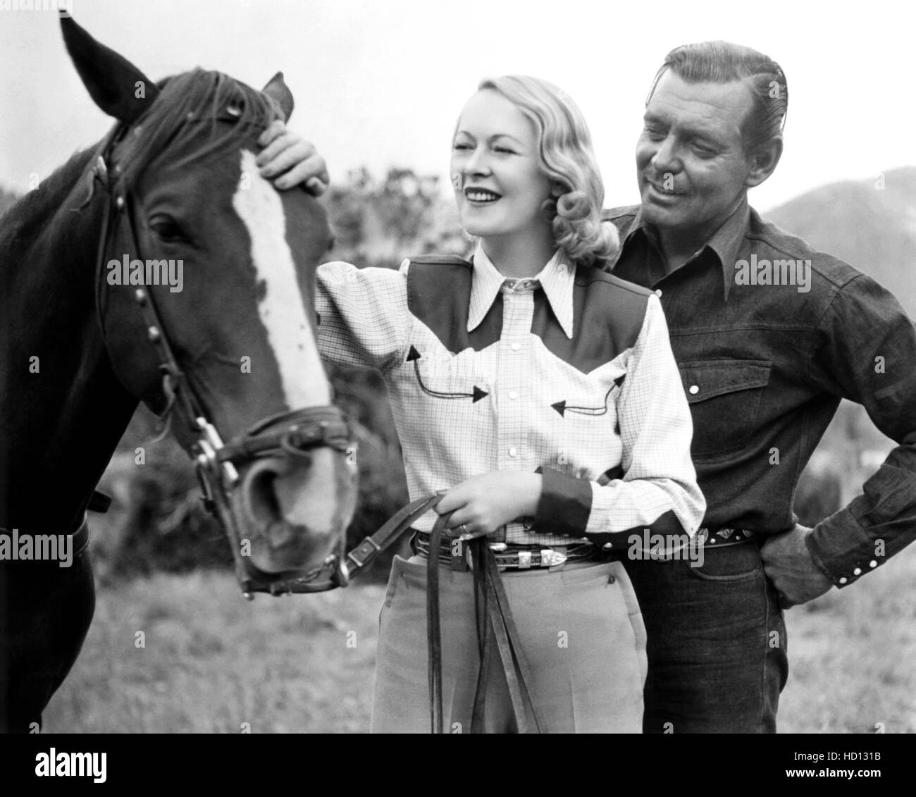 Clark Gable, right, with his fourth wife, Sylvia Ashley, October 1950 ...