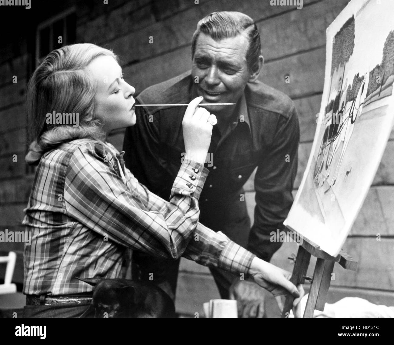 Clark Gable, right, with his fourth wife, Sylvia Ashley, October 1950 ...