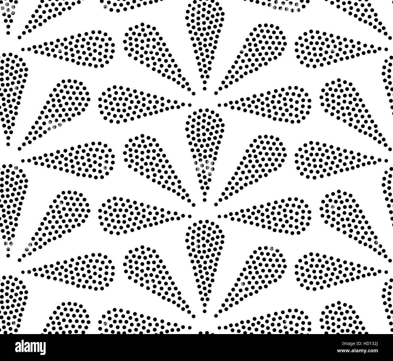 Seamless repeat pattern stylized Black and White Stock Photos & Images ...