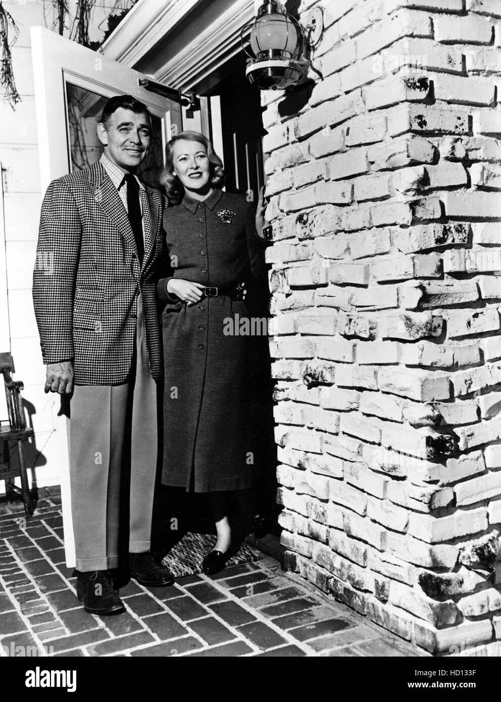 CLARK GABLE with wife SYLVIA ASHLEY, 1950 Stock Photo - Alamy