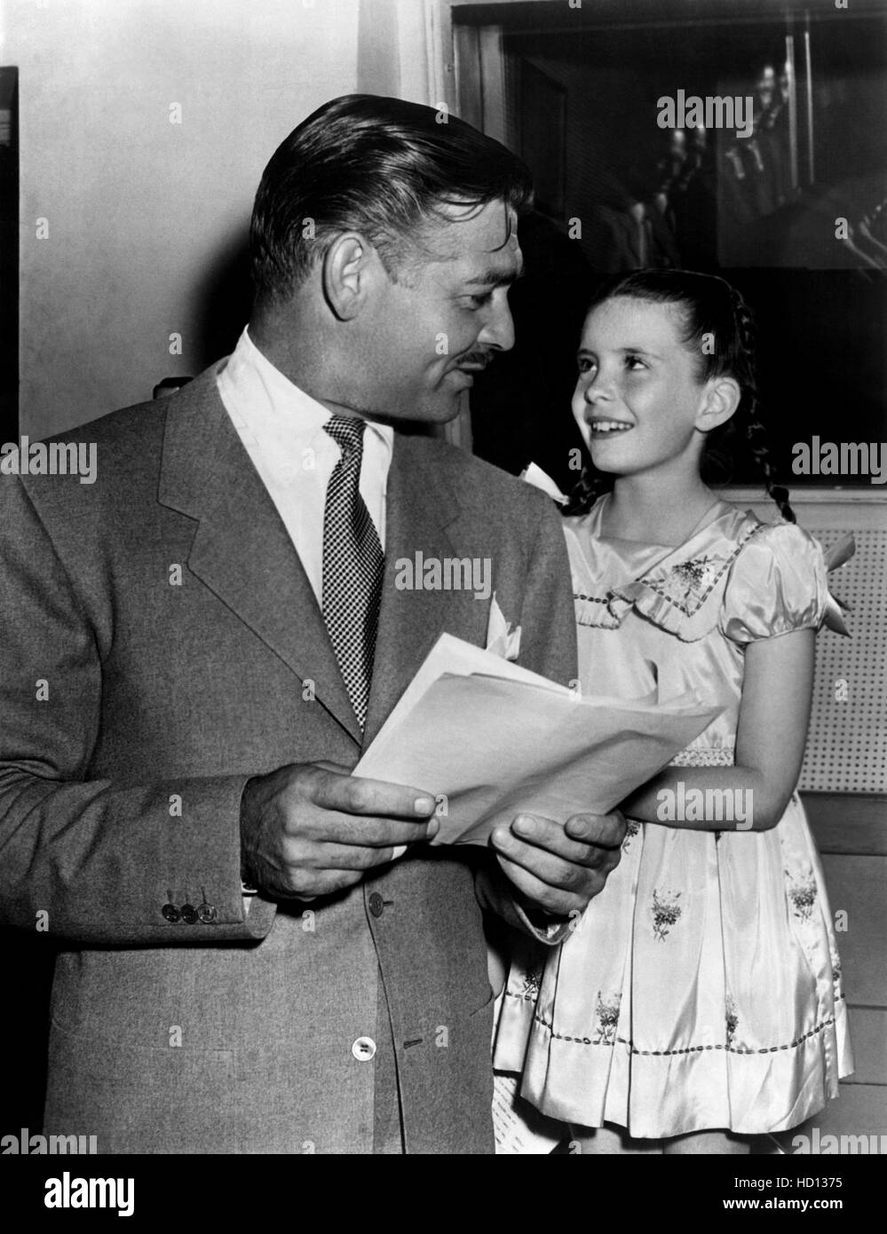 Clark Gable with Margaret O'Brien, ca. 1940s Stock Photo - Alamy