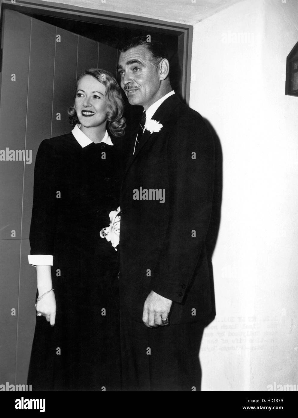 Clark Gable with his bride Lady Sylvia Ashley, 1949 Stock Photo - Alamy