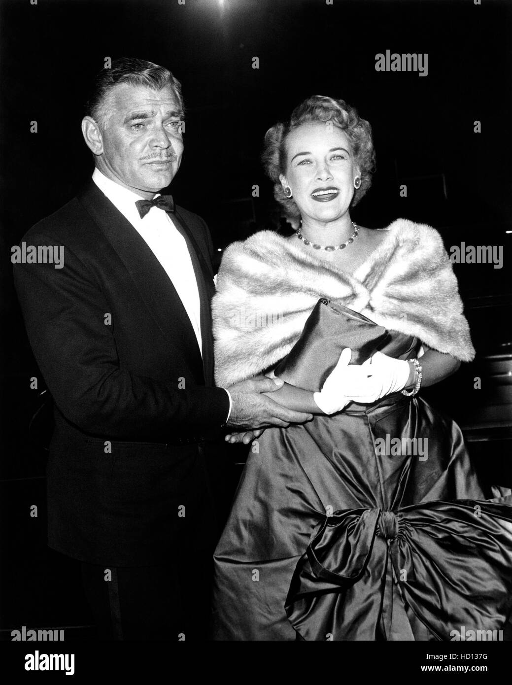 Clark Gable with his wife Kay Spreckles, 1957 Stock Photo - Alamy